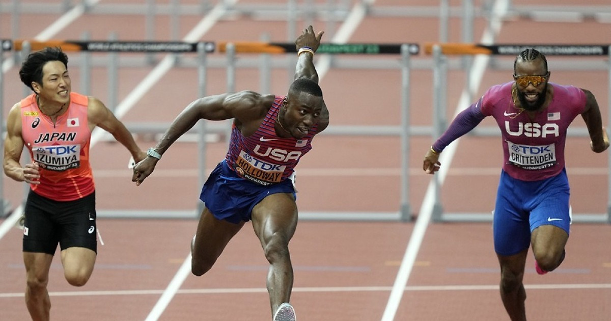 홀러웨이, 남자 110m 허들 3연패…장고는 부르키나파소에 첫 金