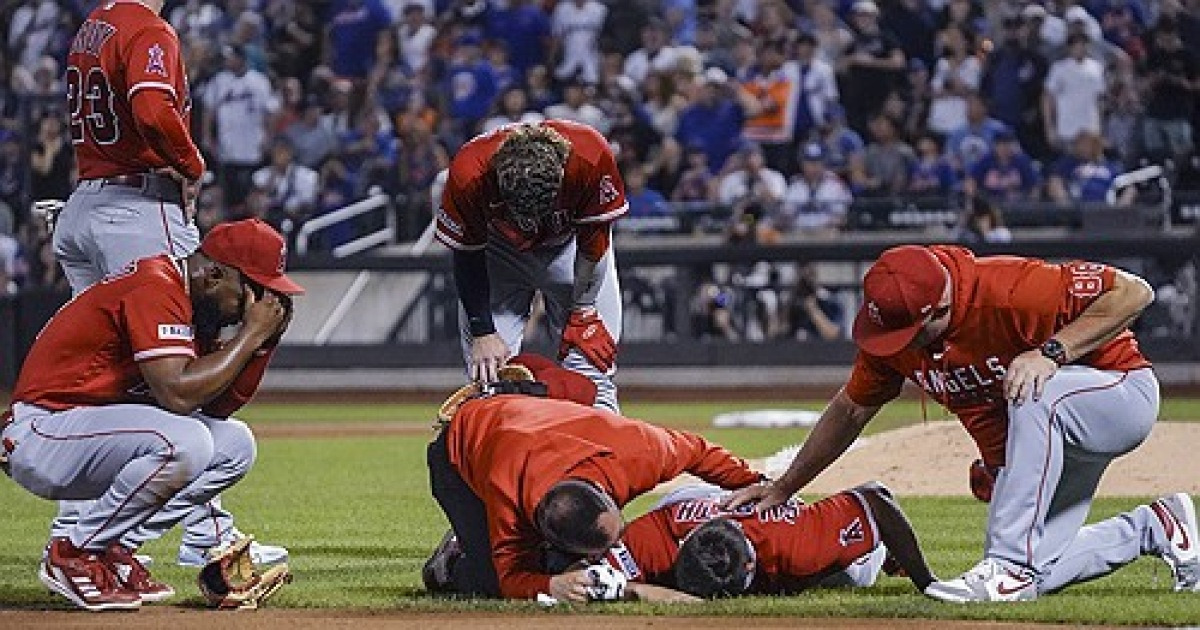 Angels Mets Baseball
