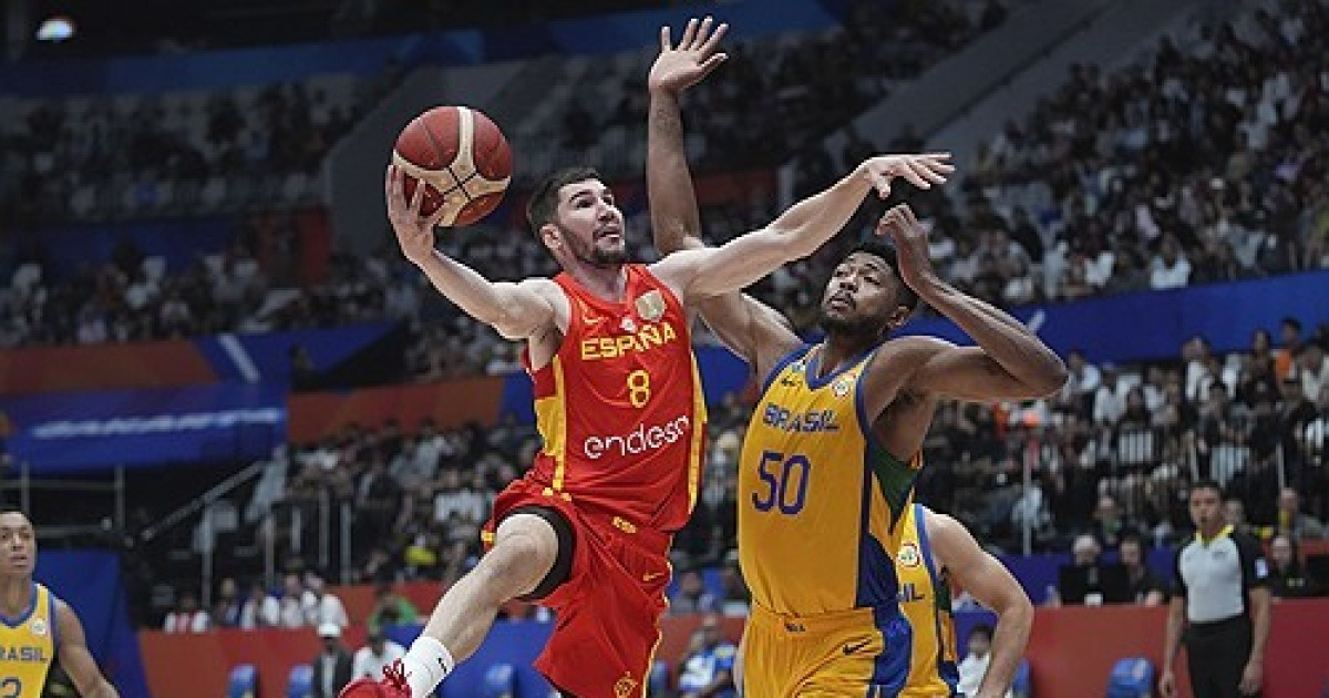 World Cup Spain Brazil Basketball