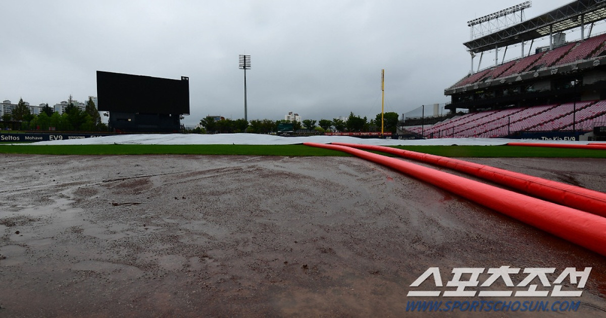 야속한 하늘…광주 NC-KIA전 이틀 연속 취소, 추후 편성[광주 현장]
