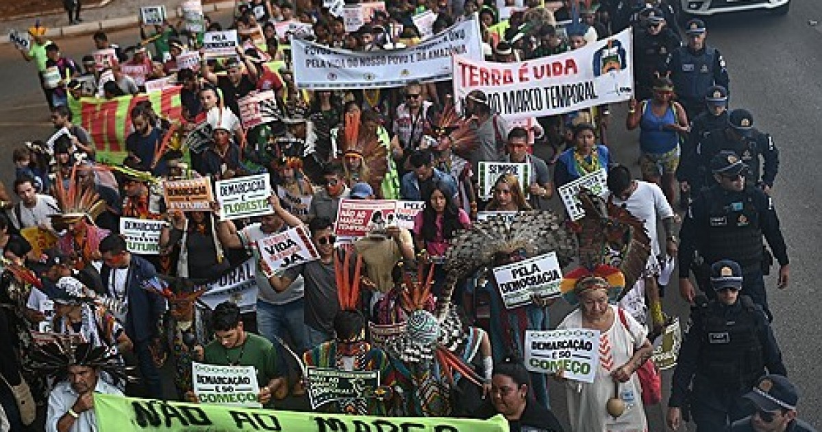BRAZIL INDIGENOUS PROTEST