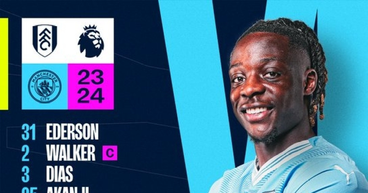 ‘신입생 도쿠 데뷔전 출격!’ EPL 4R 맨시티 vs 풀럼 선발 명단 공개