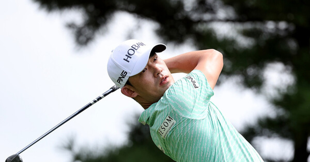 18번홀 이글 '구사일생' 김비오, LX 챔피언십 연장 끝에 와이어투와이어 우승…KPGA 통산 9승째