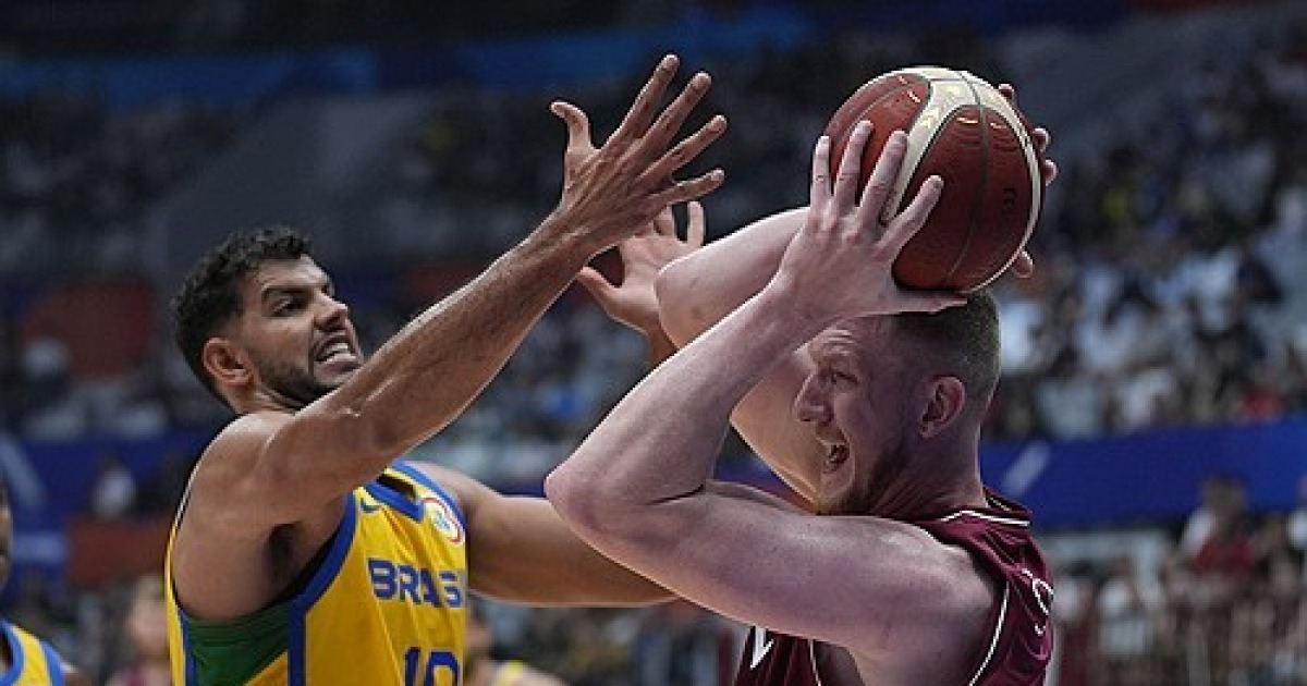 World Cup Brazil Latvia Basketball