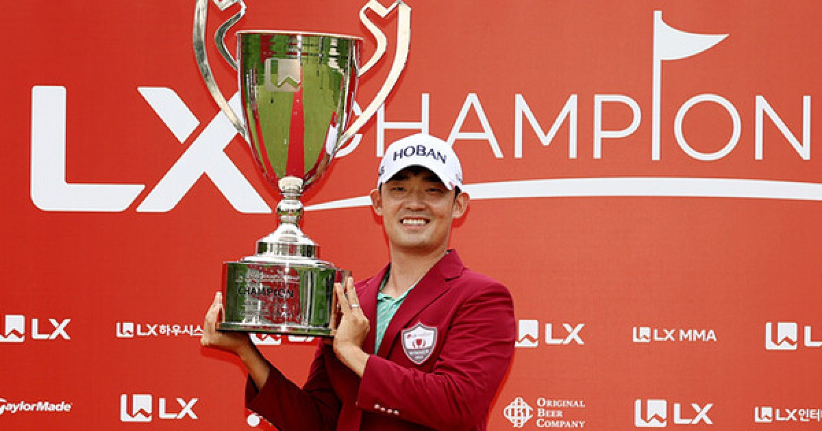 김비오, '18번홀 이글+연장' 끝에 KPGA LX챔피언십 와이어투와이어 우승(종합)