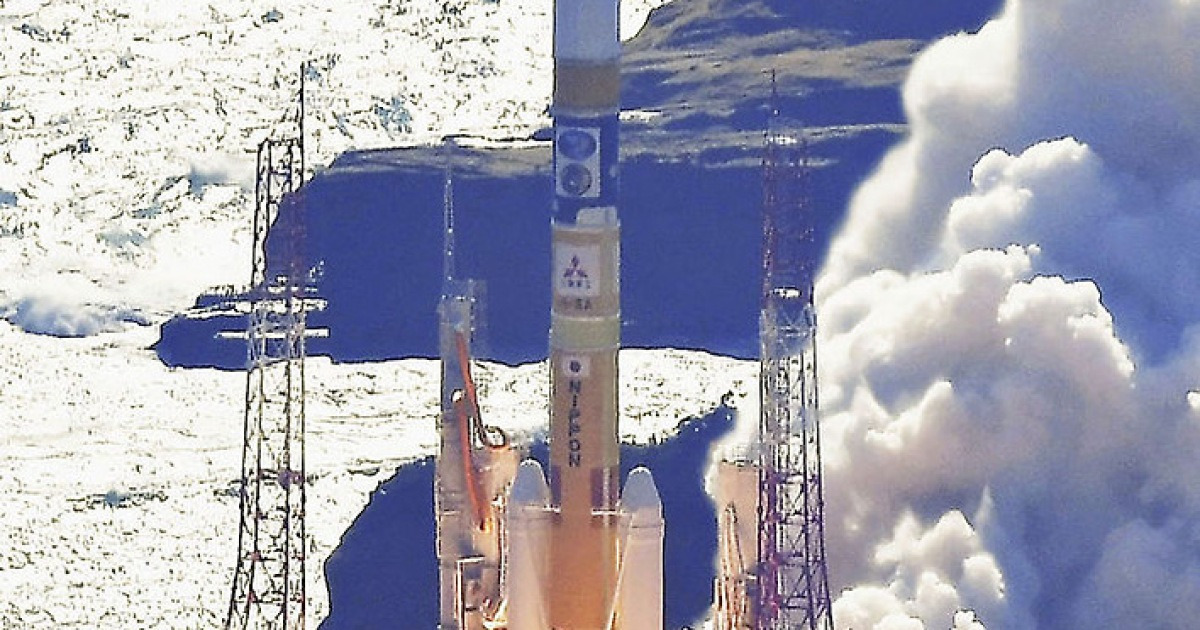 무인 탐사선 싣고 발사되는 日H2A 47호 로켓