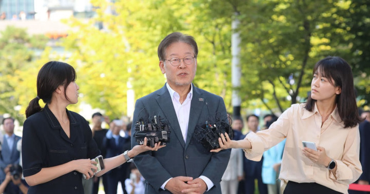 대북송금 의혹 수원지검 재출석한 이재명 대표