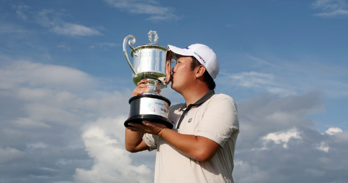 '좋은 기억의 영암에서 생애 첫승' 김찬우, 36홀 축소대회로 치러진 KPGA 대회 우승[비즈플레이 전자신문오픈]
