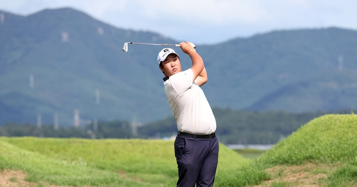 '매립지 코스 전문' KPGA 2년차 김찬우, 34년 만에 36홀 챔피언