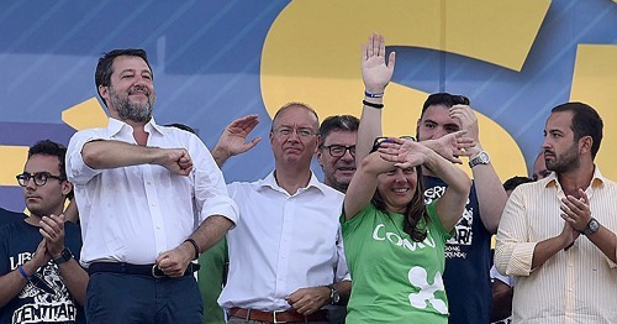 ITALY PARTIES LEGA RALLY