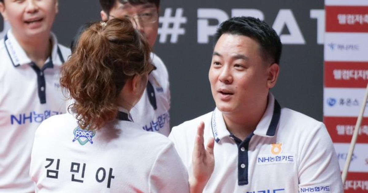 ‘선두 굳히나’ NH농협카드, PBA팀리그 3R서 휴온스 꺾고 4연승