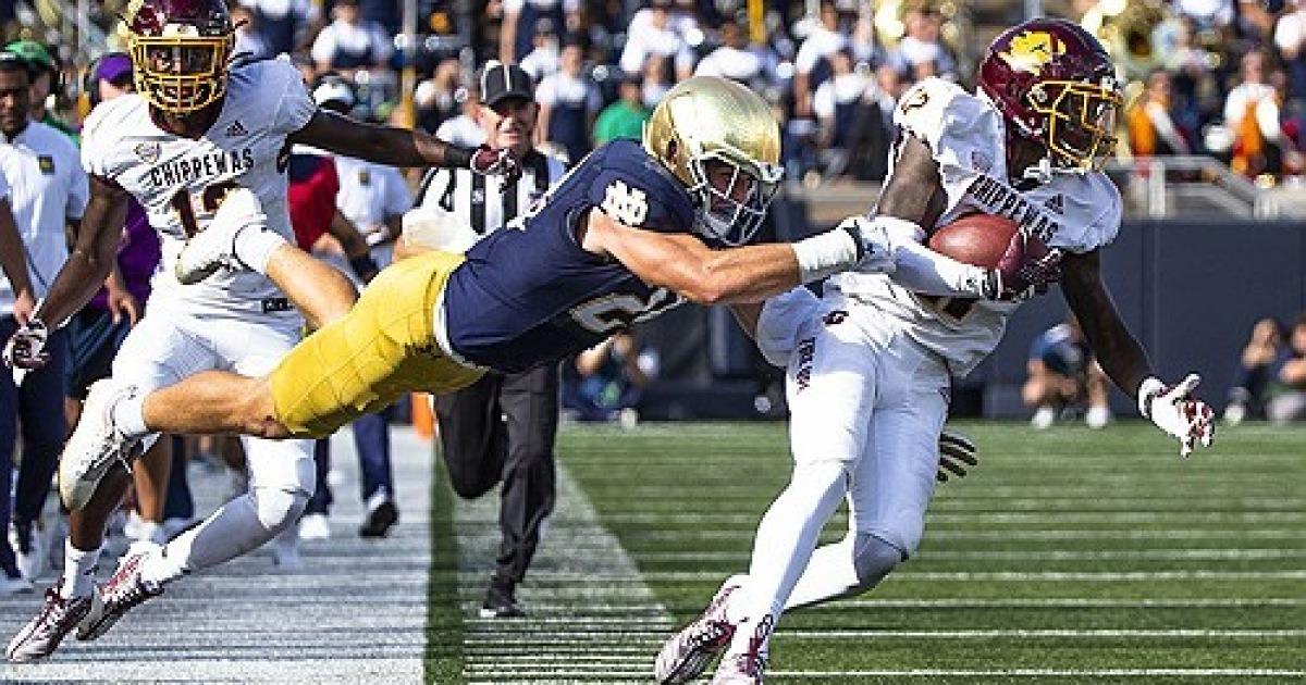 APTOPIX Cent Michigan Notre Dame Football
