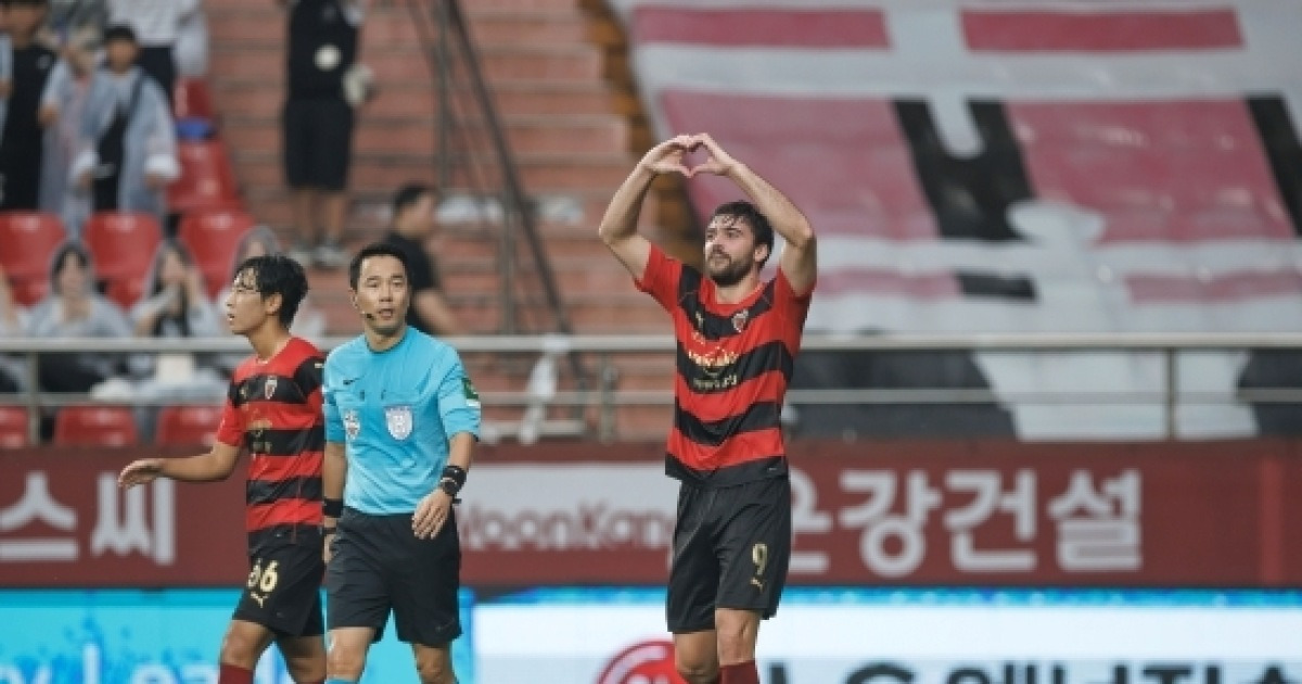 수원FC 울린 포항 제카, K리그1 30R MVP…전남 유지하 K리그2 31R MVP