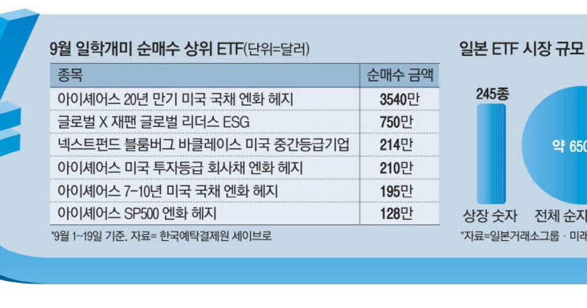 반도체·ESG…日 테마형 ETF에 꽂힌 개미
