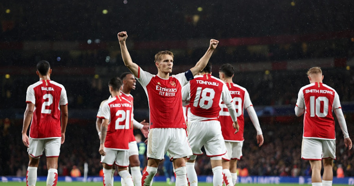 '토트넘 긴장해라' 아스널, 7년 만의 챔스서 PSV 4-0 대파→북런던 더비 예열 끝