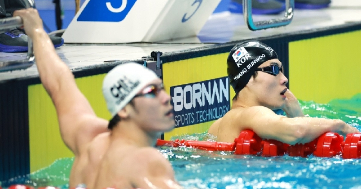 ‘아깝다’ 황선우, 생애 첫 AG 자유형 100m서 동메달