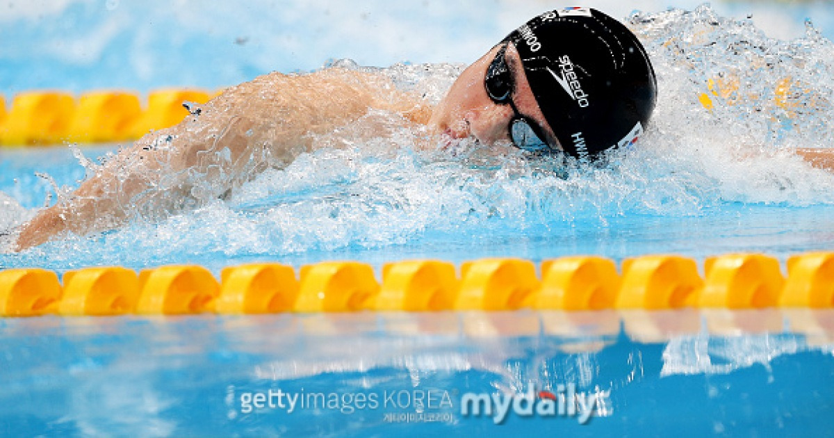 [MD황저우] '첫 AG→동메달' 황선우의 각오, "100m 기록 스스로도 아쉽다...200m와 계영 800m에서 기량 발휘할 것"