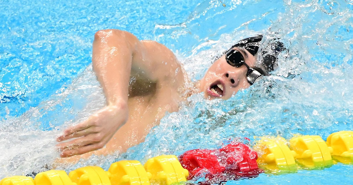 한국, 남자 혼계영 400m 은메달 쾌거…수영 강국 일본을 이겼다!→황선우 금1 은1 동1 [AG 현장]