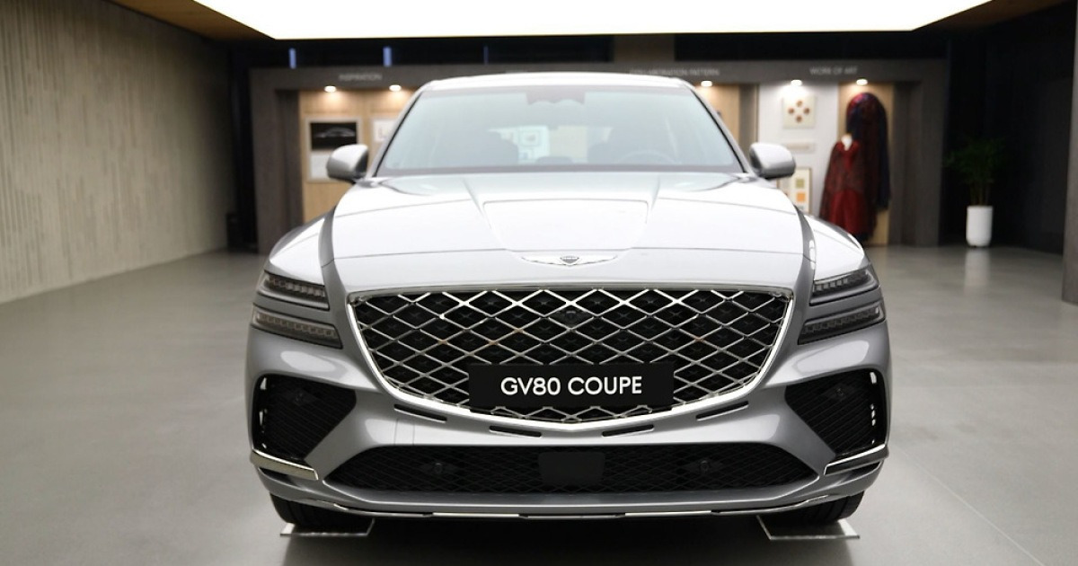 제네시스, 럭셔리 SUV 'GV80 쿠페' 공개…다음달 출시