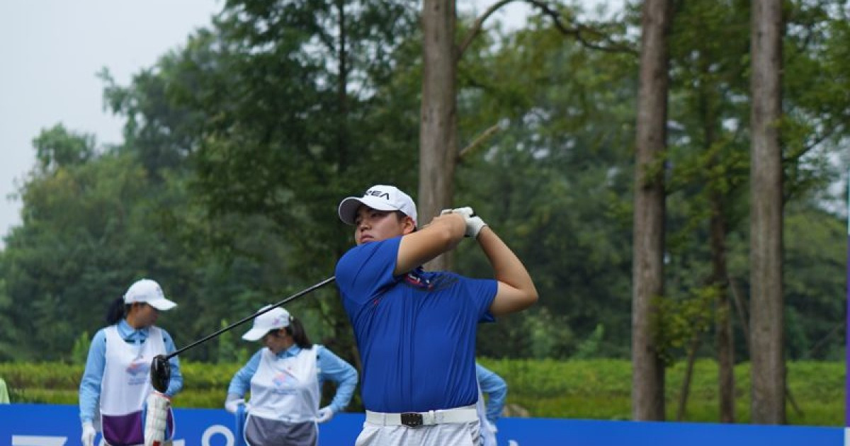 KPGA 이끌 슈퍼스타 탄생하나 … 장유빈 1R 단독선두, 단체전도 한국 선두 [항저우AG]