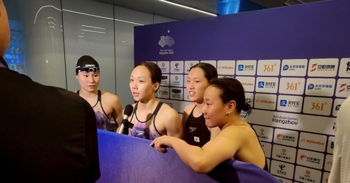 “동생들은 더 잘할 것”vs“언니 대신할 사람 없어”…女 혼계영 400m 대표팀의 애틋한 스토리 [항저우 현장]