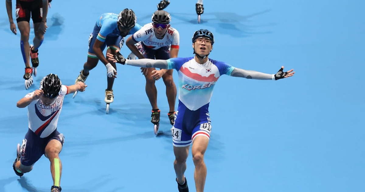 롤러 최광호, 항저우 AG 남자 스프린트 1000m 금메달