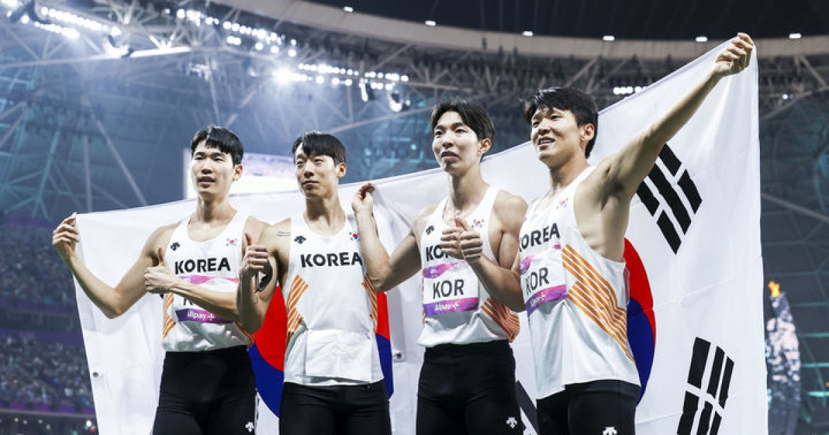 남자 400m 계주, 37년 만에 동메달