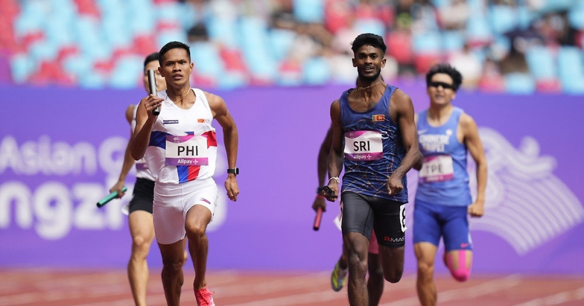 [아시안게임] 한국 남자 1,600m 계주팀, 전체 6위로 결선 진출
