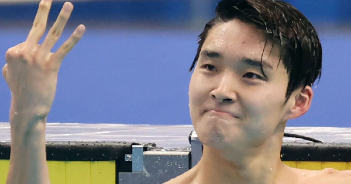 '항저우 AG MVP' 김우민, 전국체전 1500m 우승...다관왕 시동