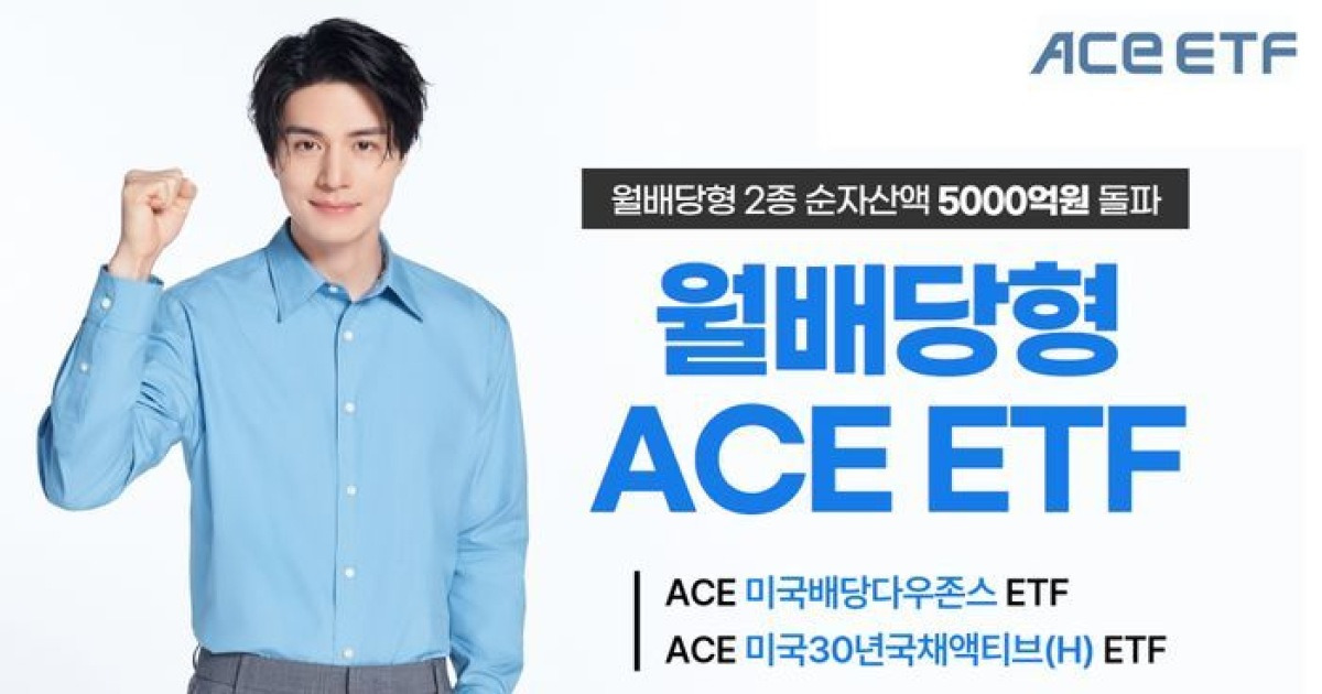 한투운용, 월배당 ETF 2종 순자산 5000억 돌파