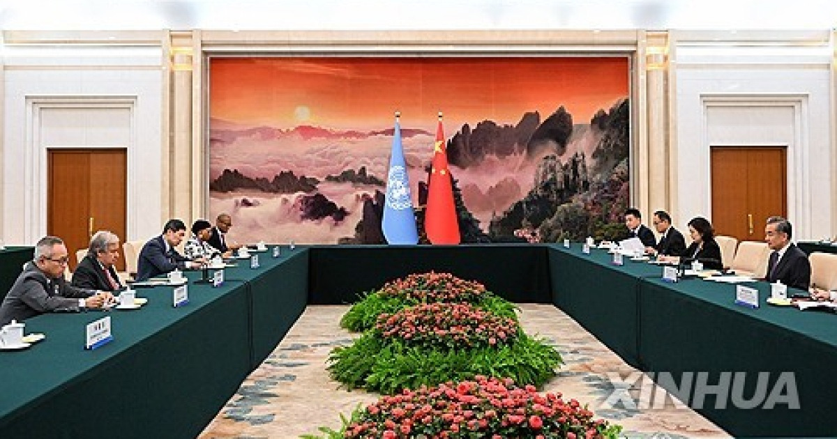 CHINA-BEIJING-WANG YI-UN CHIEF-MEETING (CN)