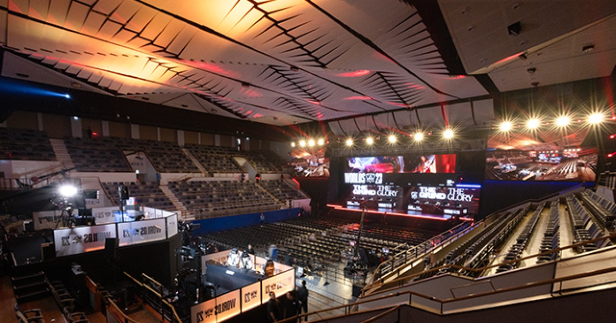 [포토] 젠지-T1-KT-DK 출전하는 스위스 스테이지 준비 중인 KBS 아레나