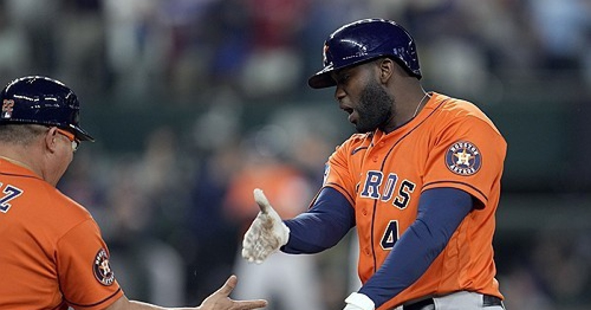 ALCS Astros Rangers Baseball