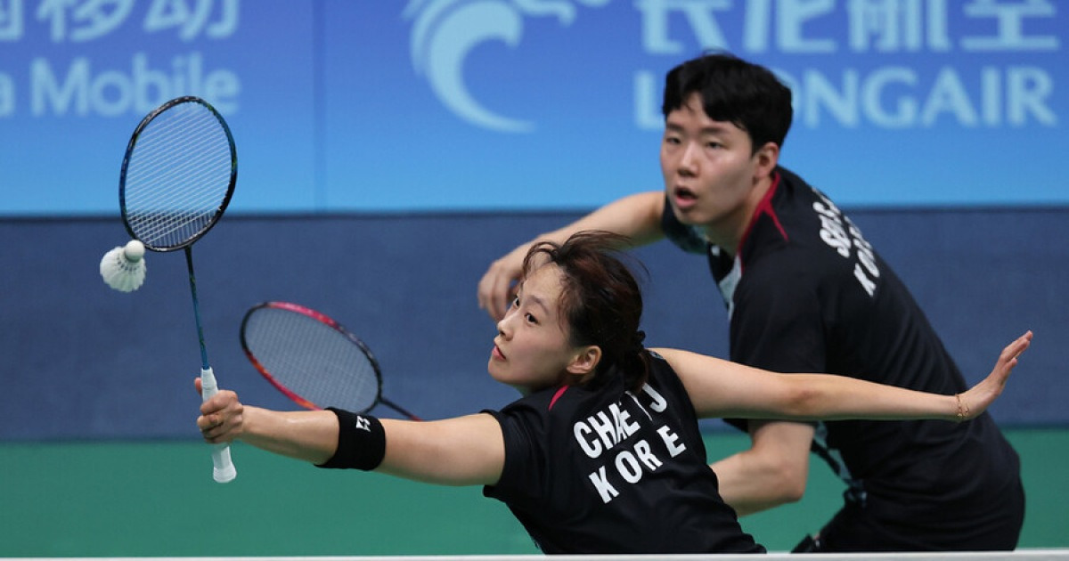 [BWF] '2세트 9점 차 뒤집기' 서승재-채유정, 프랑스 조 꺾고 덴마크오픈 4강행