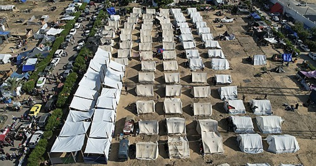 Israel Palestinians Gaza Tent Camp