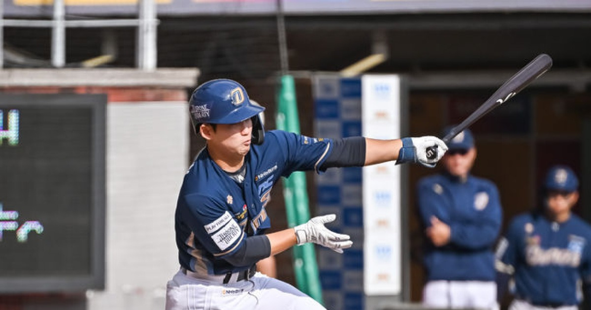 WC MVP 서호철,'첫 타석은 헛스윙 삼진' [사진]