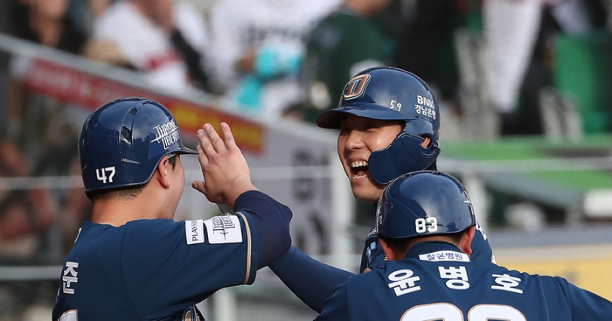 김성욱에게 한국은 좁다?…‘외인 킬러’의 한 방, 이번에도 터졌다[준PO1 MVP]