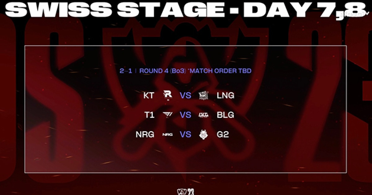 [롤드컵] DK-GAM, KT-LNG, T1-BLG 만난다... 경기 일정도 공개