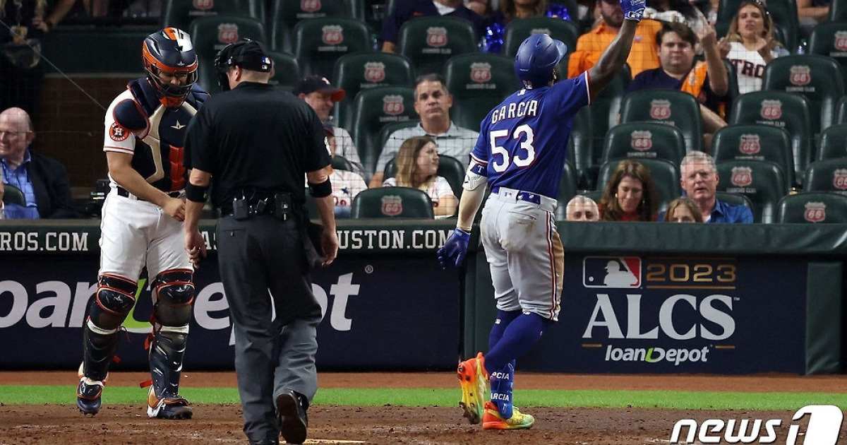 텍사스, ALCS서 휴스턴 꺾고 12년 만에 WS 진출…창단 첫 우승 도전(종합)