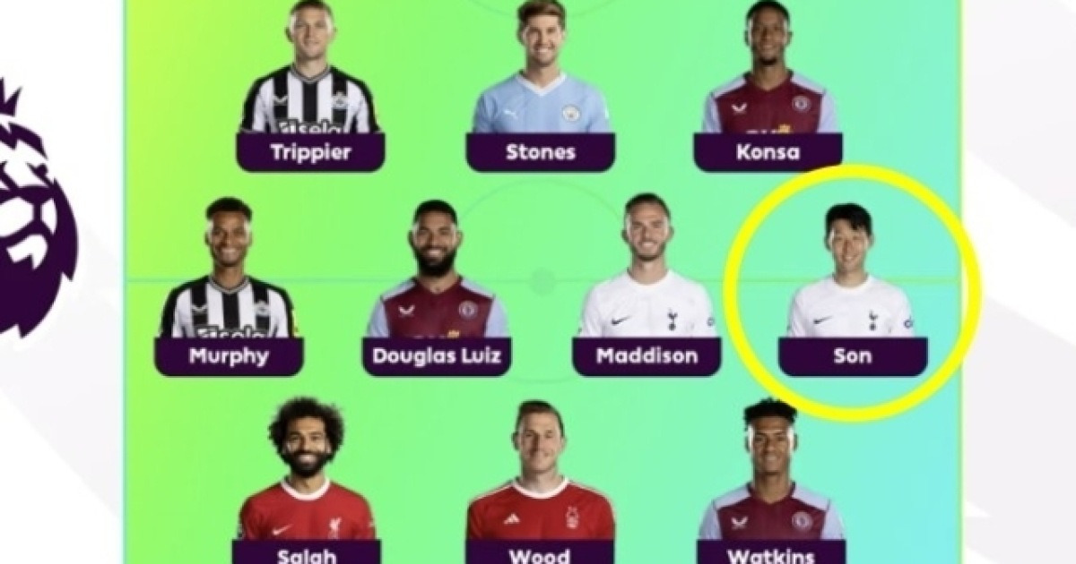 'SON톱' 뜻 모르나? EPL 이주의 팀 MF로 뽑힌 '득점 2위' 손흥민...공격수 누구길래?