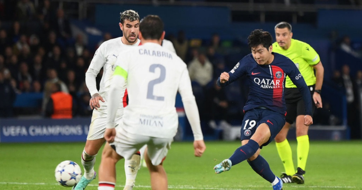 이강인, 챔피언스리그 데뷔골···‘이강인 쐐기골’ PSG, AC밀란에 3-0 승리