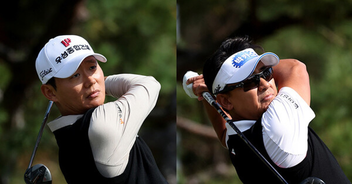 상승세 엄재웅, 아시아드CC·부산오픈 3R 선두…박상현 1타차 2위로 '우승 접전 예고' [KPGA]