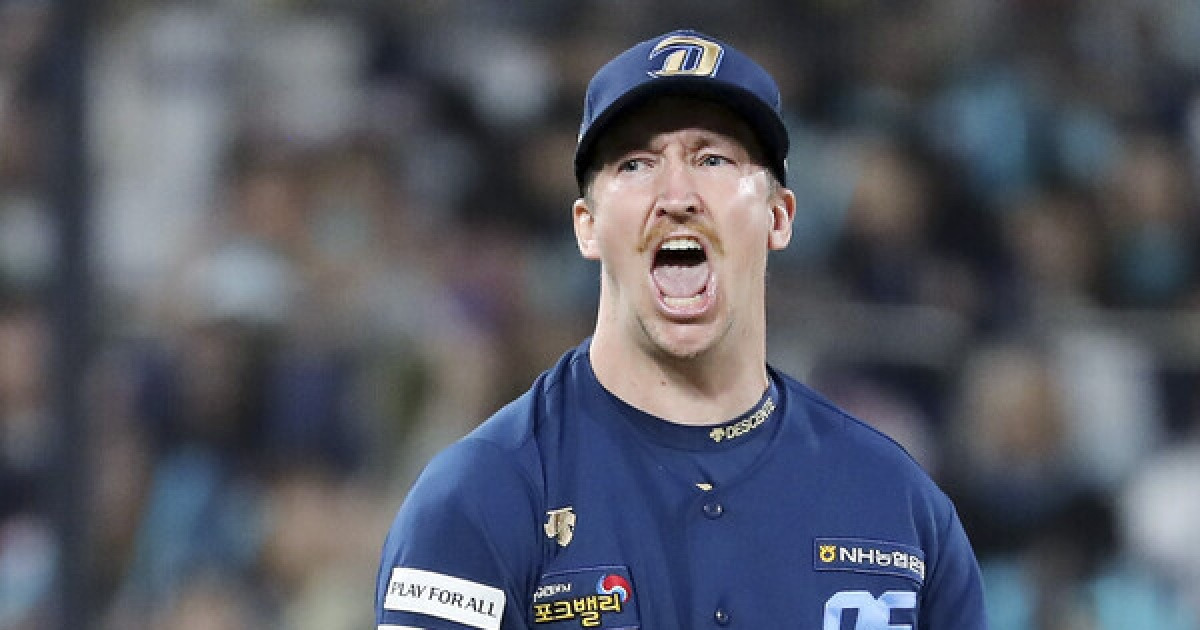 [PO1] '명불허전' NC 페디, 12탈삼진 신기록 쾌투…PO 1차전 MVP!