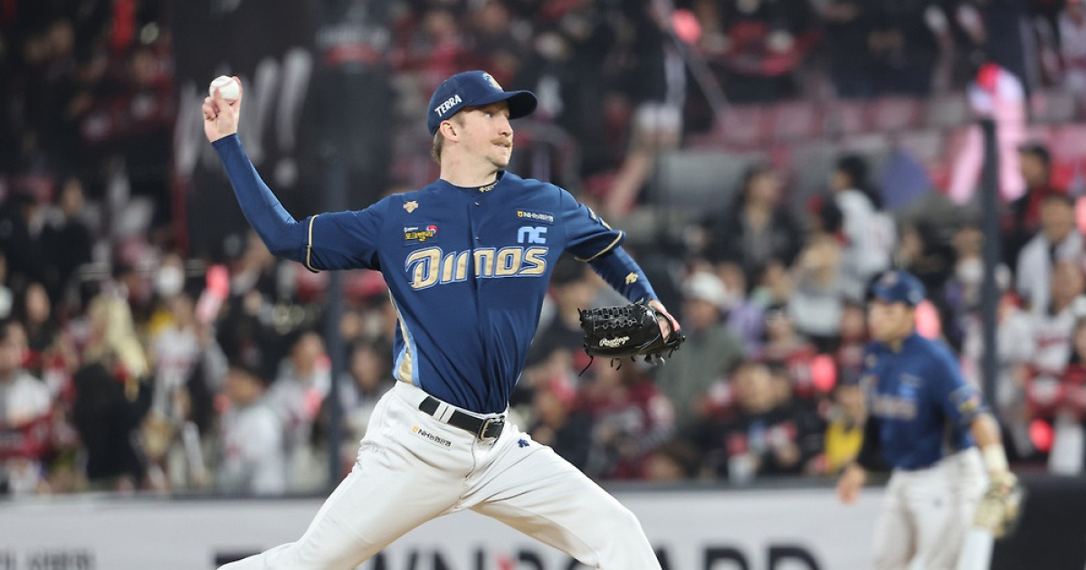 ‘탈 KBO급 투수’ 페디 6이닝 12K 완벽투…NC, kt꺾고 PO 첫승