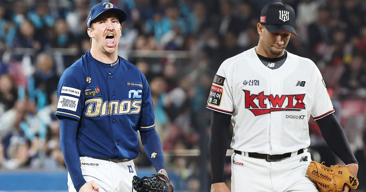 PO 1차전서 웃은 NC…'에이스' 페디 12K