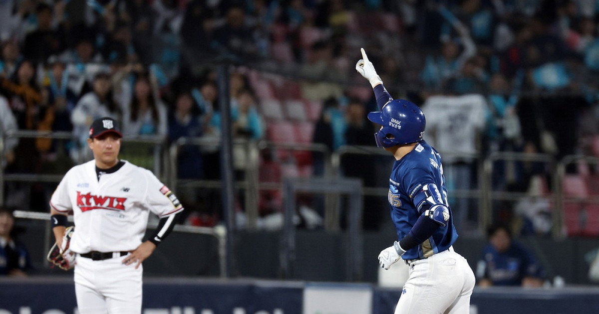 뜨거운 NC, 이번엔 박건우…1회 첫 타석부터 투런포, 2-0 리드[PO2]