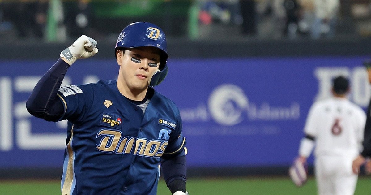 '박건우 결승포+신민혁 인생투' NC, KT 또 제압…KS까지 1승 남았다[PO2]