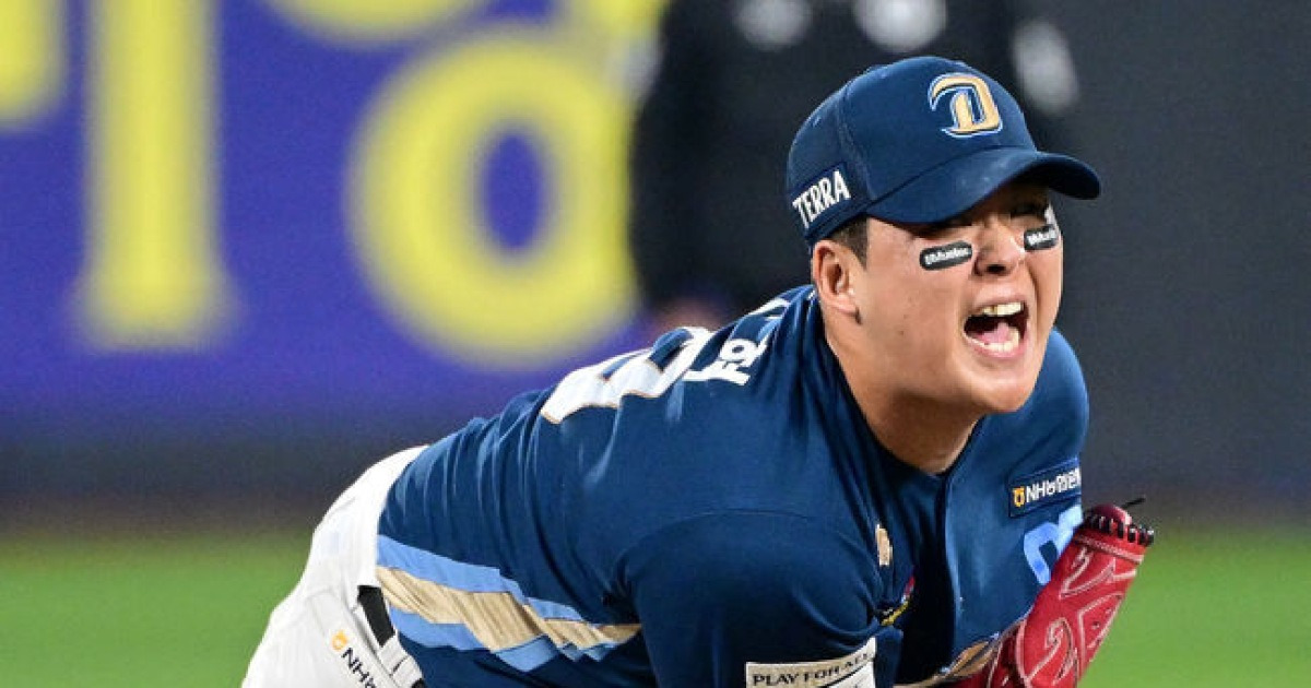 PS 12이닝 무실점! 토종 에이스 신민혁 완벽투...KT 타선 완벽 제압 [PO2]