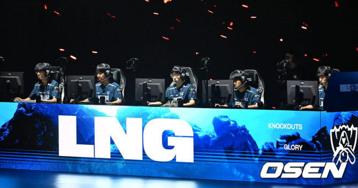 LOL 월드챔피언십 8강 LNG 선수들 [사진]