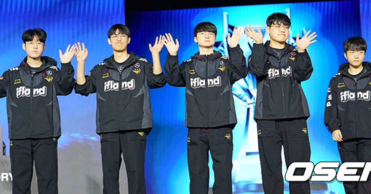 '징동 나와!'...LCK 최후의 희망 T1, 中 LNG 3-0 완파 4강 진출(종합) [롤드컵]